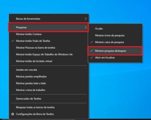 Como ocultar a "Pesquisas destaque" e "Noticias e interesses" no ...
